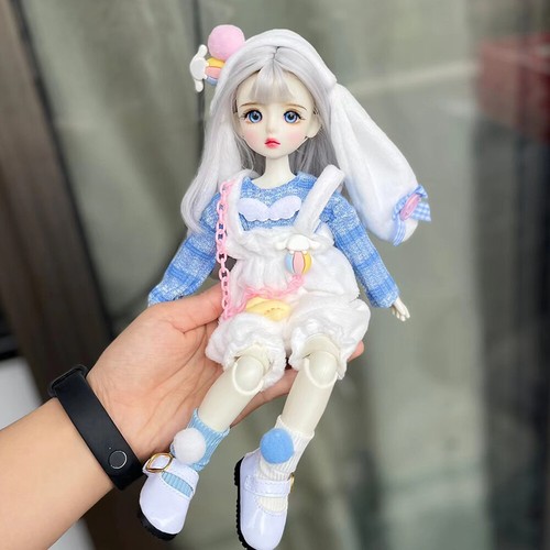 New 28cm 1/6 Mini BJD Doll Movable Jointed Fashion Assembled Full Set ...