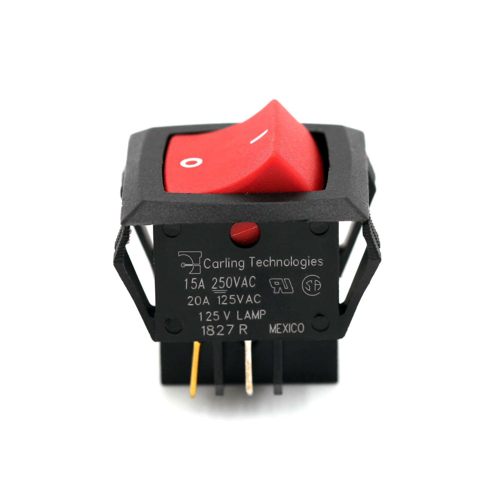 Buy Carling Rocker Switch On Off Illuminated Red Light 20A 125V 15A ...