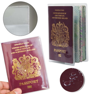 UK Transparent Passport Cover — Clear Passport Holder Passport ...