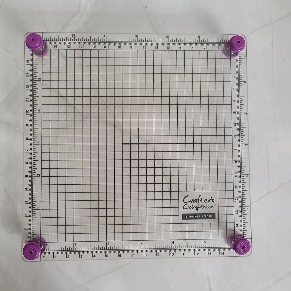 Crafters Companion Stamping Platform Grid Size 4" x 4" & 6" x 6" Grid ...