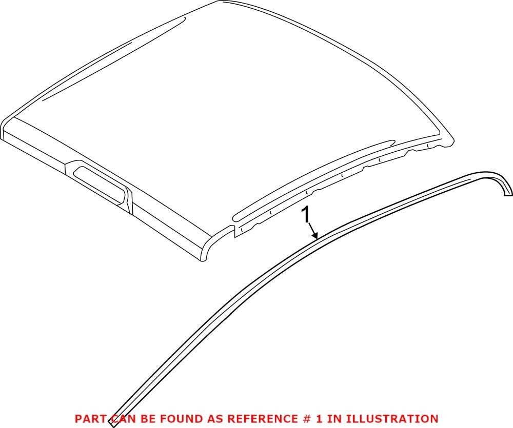 Genuine Mopar Driver Left Drip Rail Molding 68289834AC | eBay