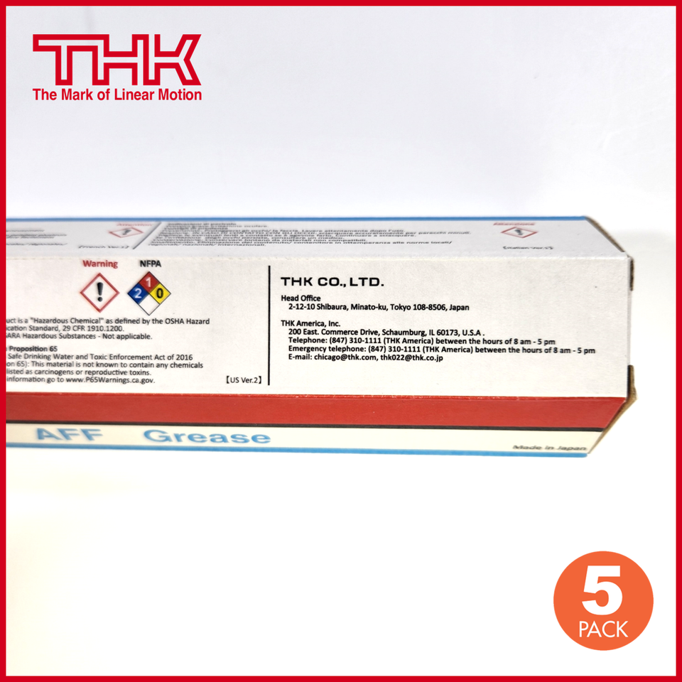 x5 PACK NEW GENUINE THK AFF 70g For Cleanroom Grease Urea-based Made in ...