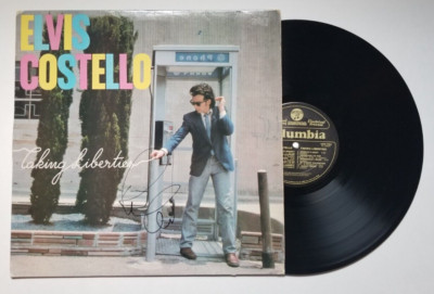 Elvis Costello REAL SIGNED Taking Liberties Vinyl Record JSA COA ...
