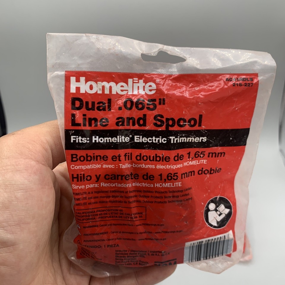 Homelite AC Dual-Line 0.065" Spool & Line Fits Homelite Electric ...