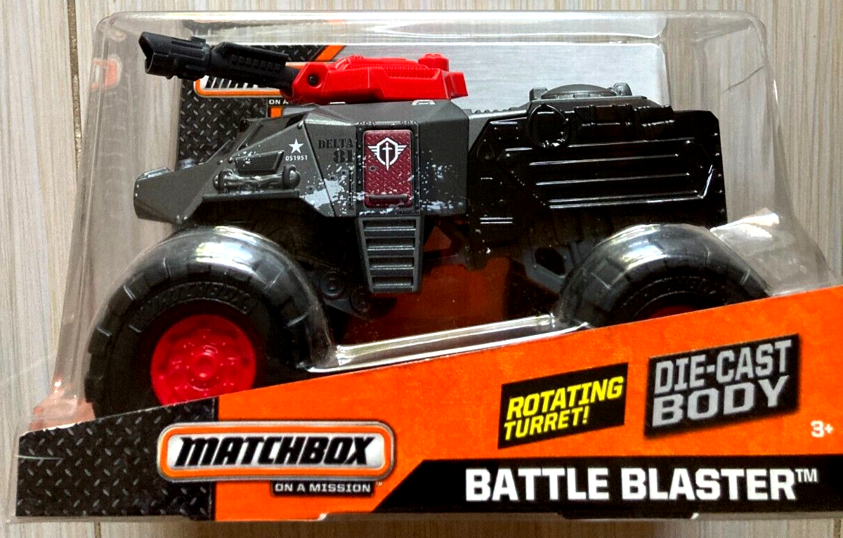 Matchbox Battle Blaster, Rotating Turret 1:24 Die Cast Body | eBay