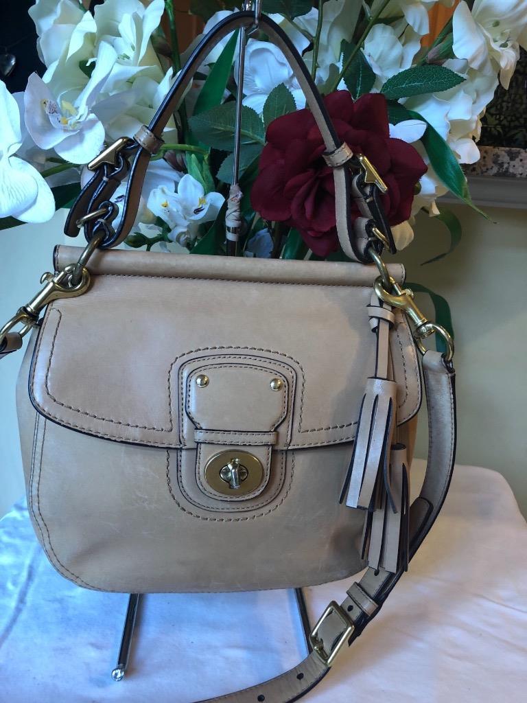 Coach Willis Britisian Luggage Gold Cowhide Leather Crossbody Bag 22382 ...