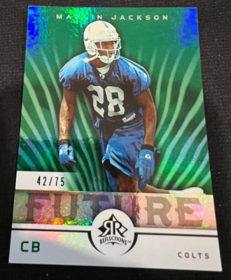 MARLIN JACKSON Colts 2005 Upper Deck Reflections Future Green #283 RC ...
