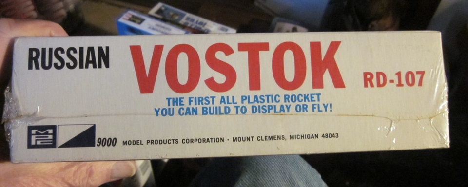 Rare Vintage 1960s, MPC Vostok RD-107 Flying Model Rocket Kit 15” 1/100 ...