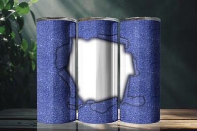 Dark Blue Glitter Hole 20 Ounce Stainless Steel Tumbler Metal Straw | eBay