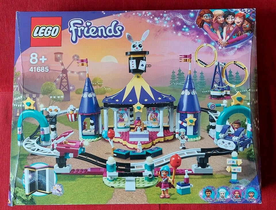 Lego Friends 41685 Magical Funfair Roller Coaster Building Kit 974 Pcs ...
