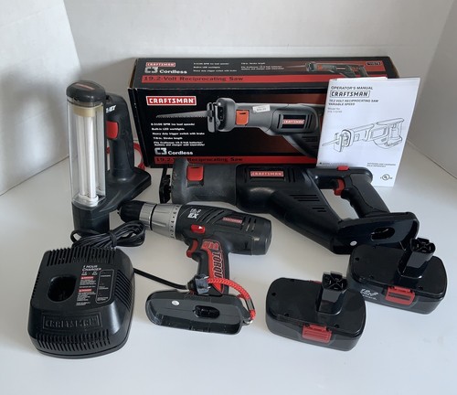 Craftsman 19.2V C3 - 3 Piece Set w/ Two Batteries & Charger | eBay