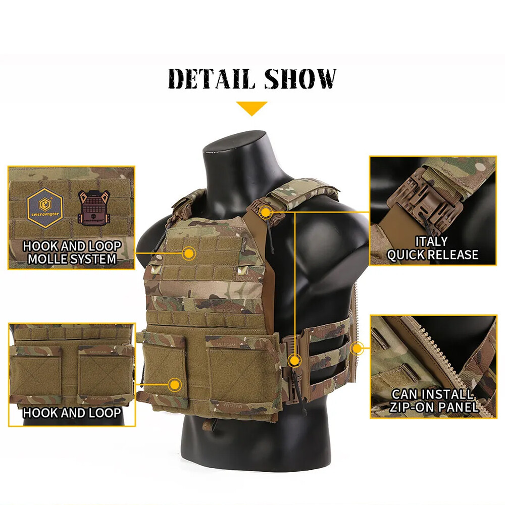 Emerson Tactical JPC 2.0 Vest Quick Release Jum Plate Carrier MOLLE ...