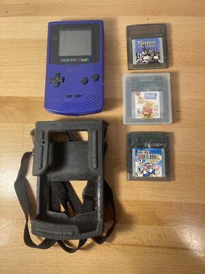 Original Game boy Color In Working Condition With 3 Games And Carrying ...