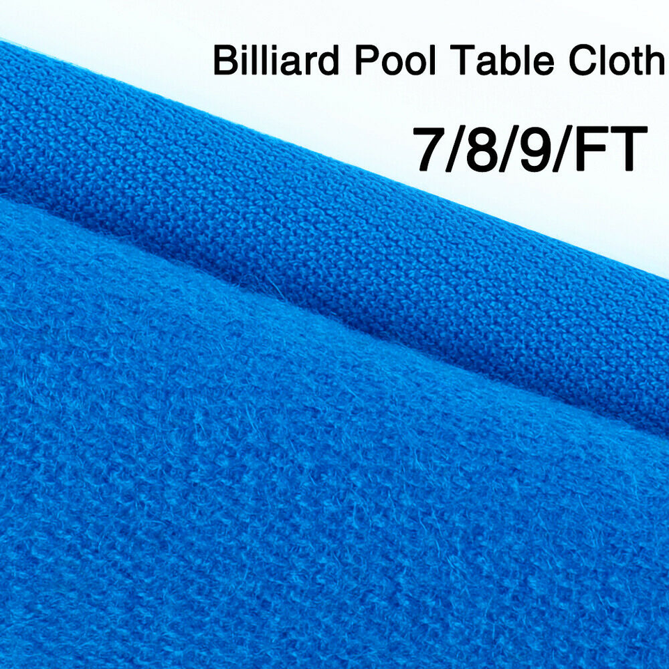Worsted Billiard Pool Table Cloth Fit For 7/8/9ft Table Speed w/Pre-Cut ...