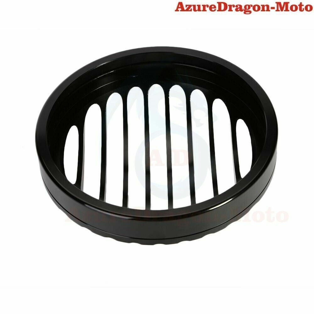 5 3/4” Aluminum Headlight Grill Cover For Harley Sportster XL Dyna ...