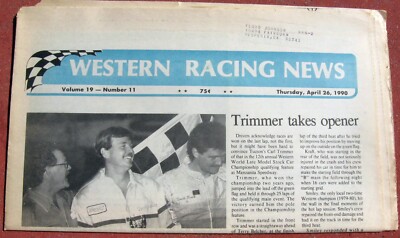 4-26-90 Western Racing News Terry Belcher On Cover | eBay