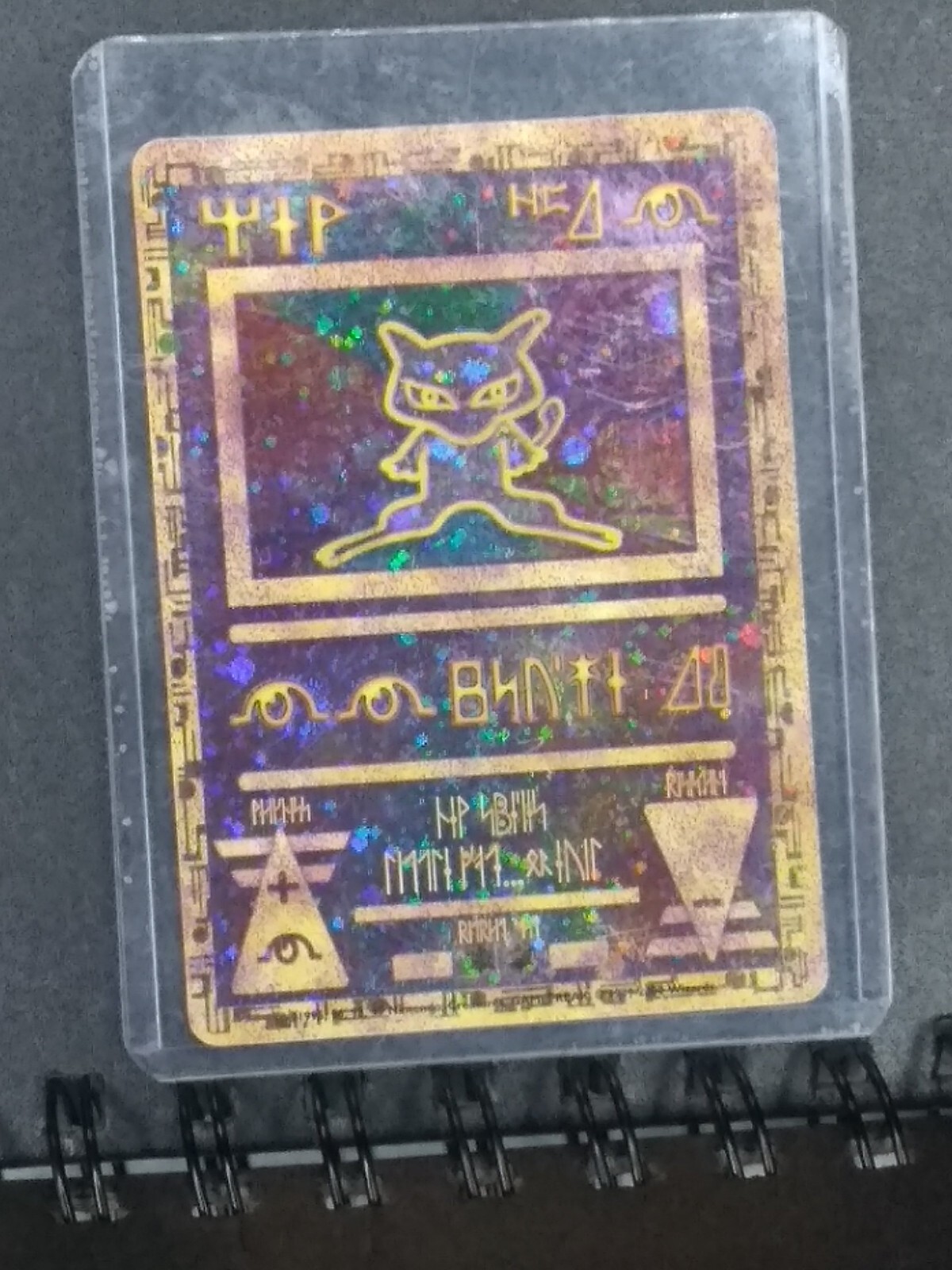 2000 Pokemon MEWTWO Ultra Holo Rare Ancient Hieroglyphics card | eBay