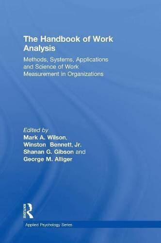 The Handbook of Work Analysis: Methods, Systems, Wilson, Bennett ...