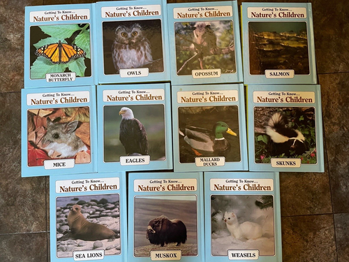 LOT of 11 Getting to Know Nature's Children Books 2 animals per book HC ...