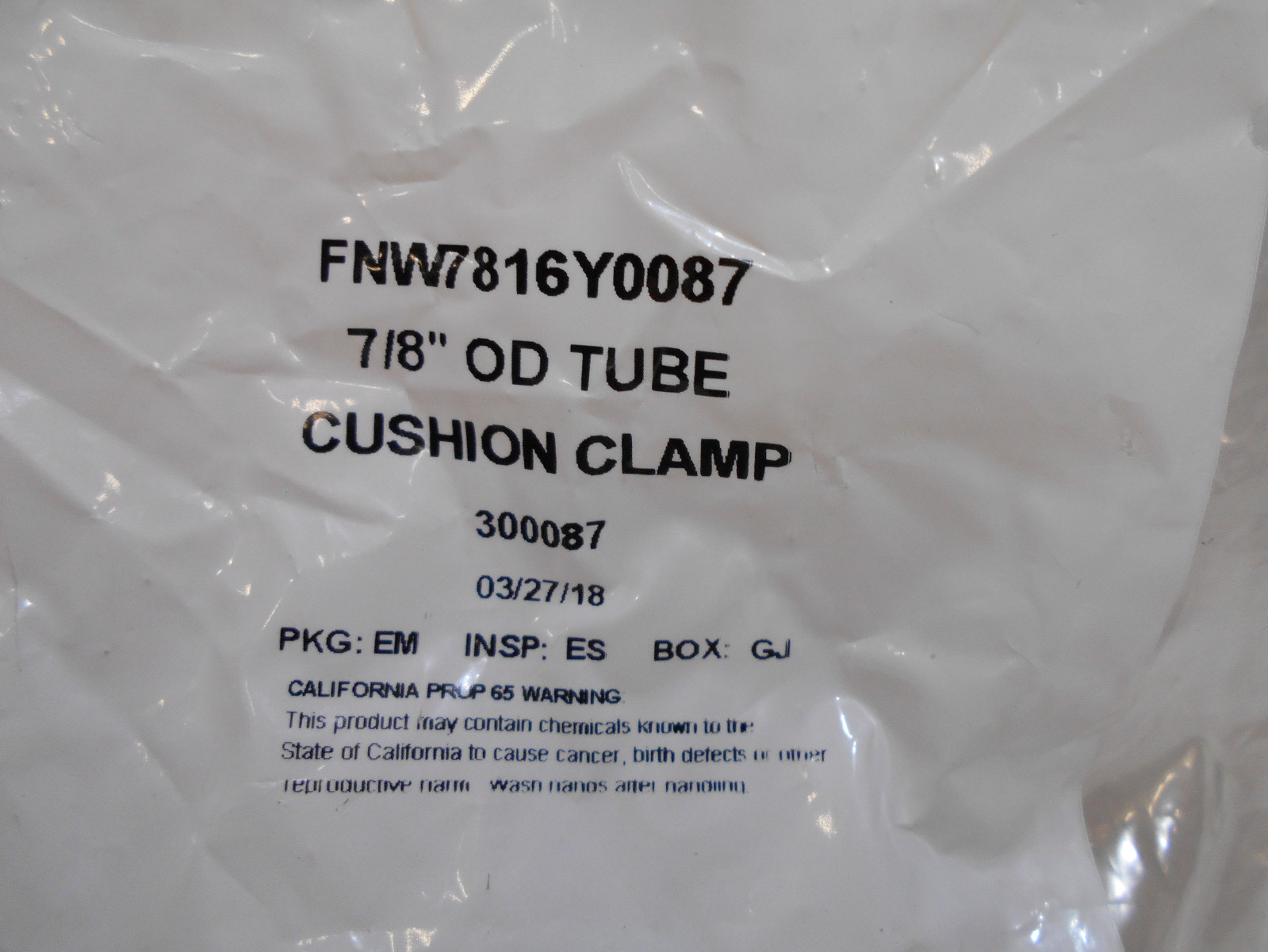 Lot of 25 New 7/8 OD Plated Cushion Tube Strut Clamps FNW7816Y0087 | eBay