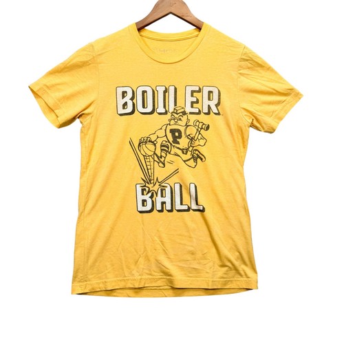 Vintage Purdue Boiler Markers Ball Basketball Retro Yellow University T ...
