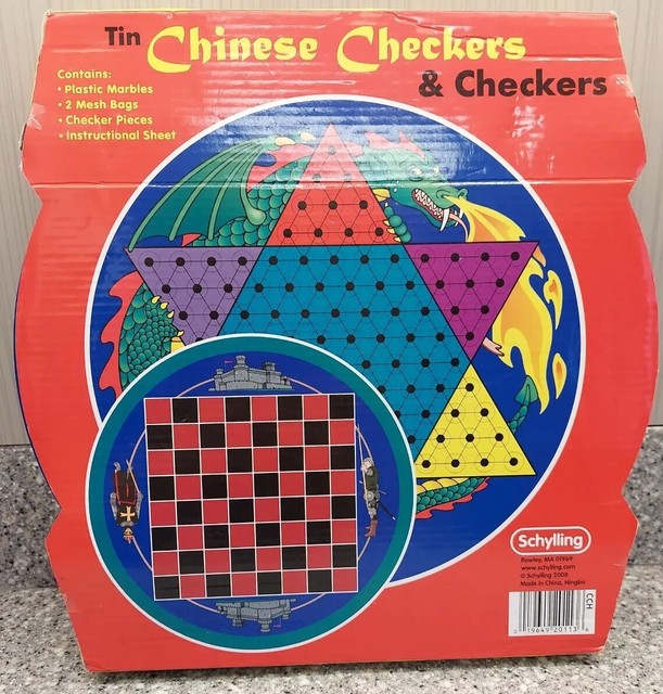 Schylling Classic Chinese Tin and Checkers Game MINT 1998 Gm3 for sale ...