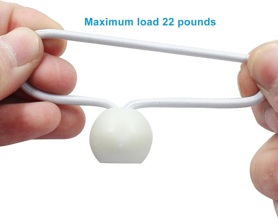 Waziaqoc 50 Pcs Ball Bungee Cords 4 Inch, Tarp Ties 4 White | eBay