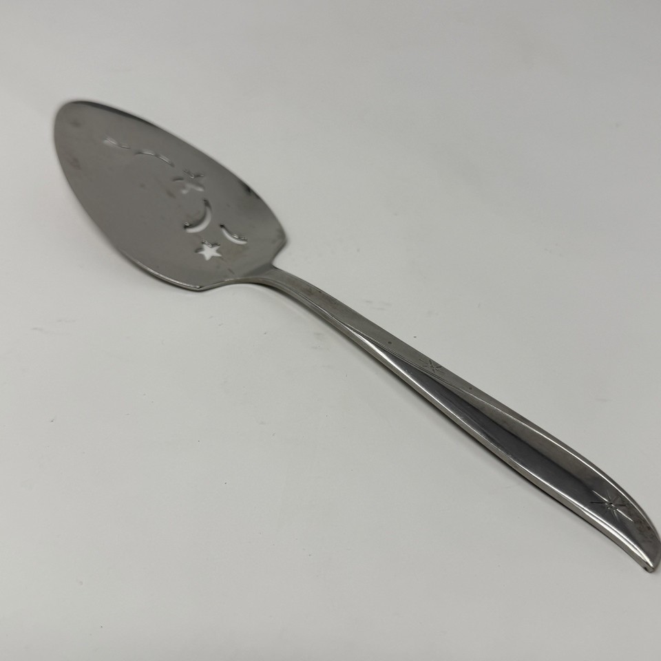 Vintage Oneida Community Stainless Twin Star Pierced Pie Cake Server ...