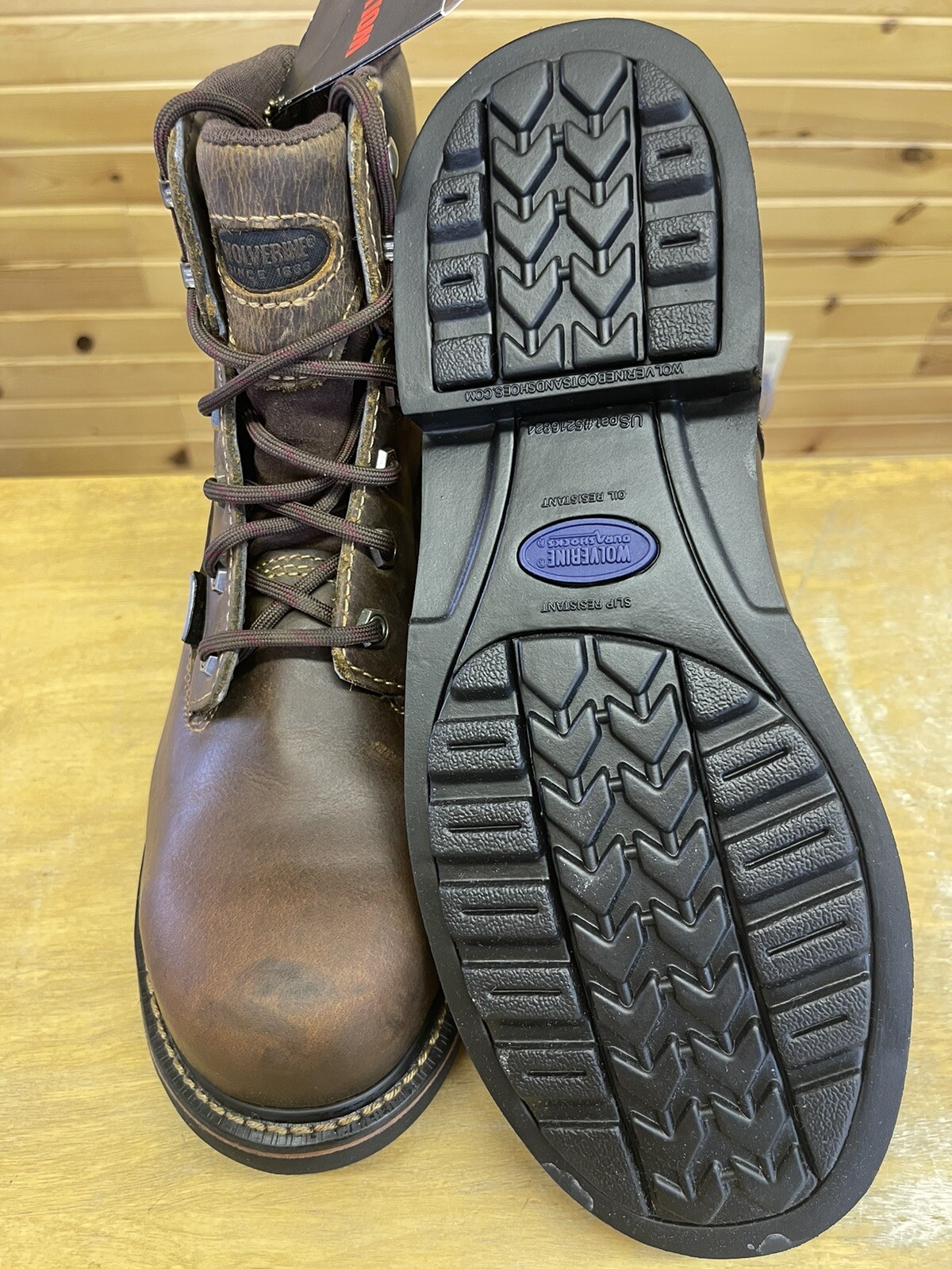 Wolverine 6 Inch Brek Steel Toe Men's Brown Boot W10080 Size 8.5M | eBay