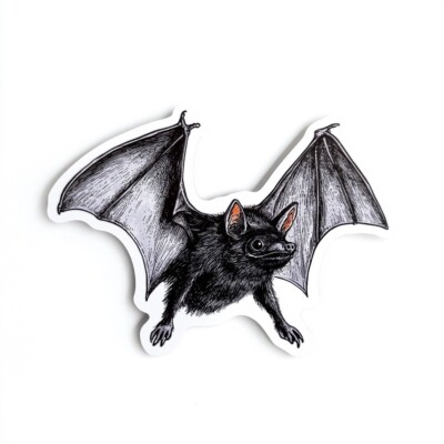 4X 18X18 cm Autoaufkleber Fledermaus Aufkleber Wetterfester Vinyl ...