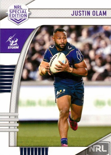 2022 MELBOURNE STORM NRL Card JUSTIN OLAM Special Edition | eBay