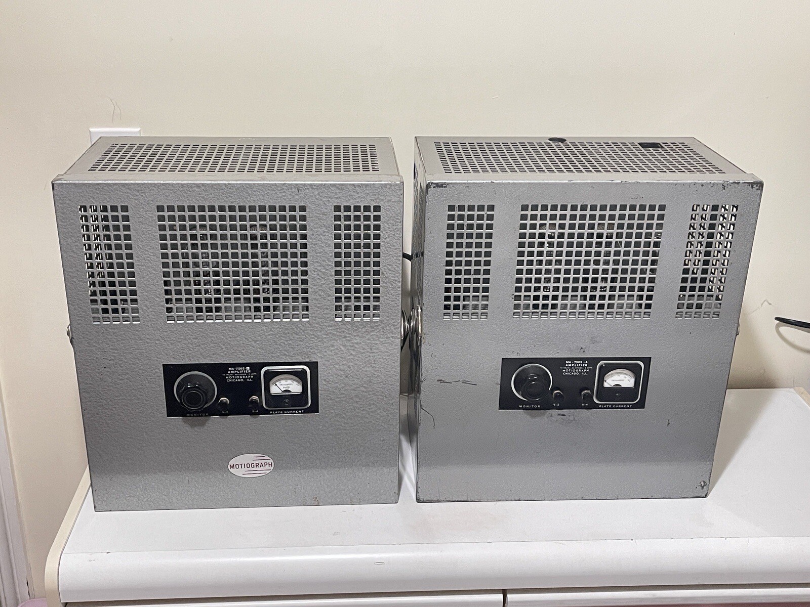 Pair of Motiograph MA-7505 tube amplifier - Western Electric | eBay