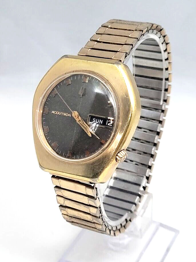 🔥🔥Rare Vintage BULOVA ACCUTRON - Gold Plated, 224 2… - Gem