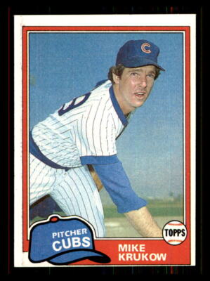 1981 Baseball Topps Mike Krukow Chicago Cubs #176 2 | eBay