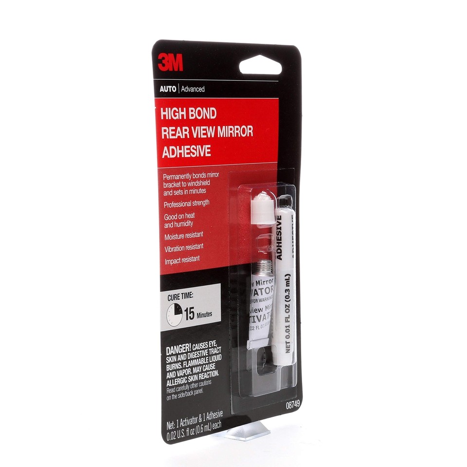 3M High-Bond Rearview Mirror Adhesive, 08749, 0.02 fl oz, 1 Per Pack | eBay