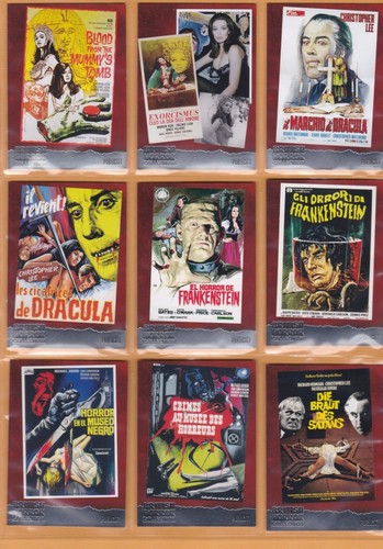 BRITISH HORROR COLLECTION - 18 CARD FOIL CHASE SET - UNSTOPPABLE CARDS ...