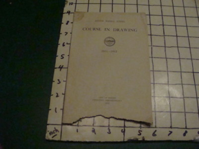Vintage Orig -- 1911-1912 Boston Normal School -- COUSE IN DRAWING ...