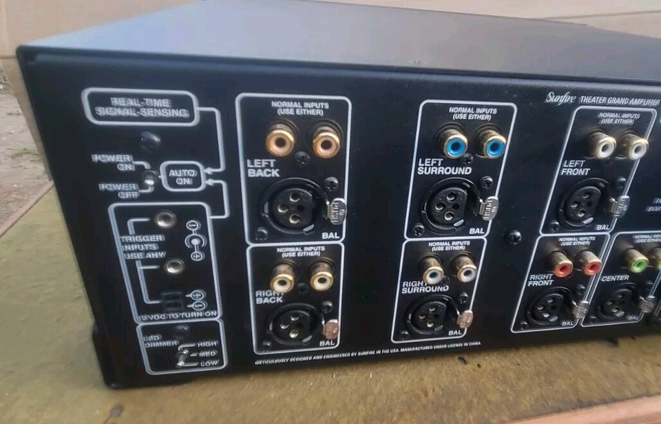 Bob Carver Sunfire TGA-7201 Theater Grand 7 Ch Power Amplifier Amp W ...