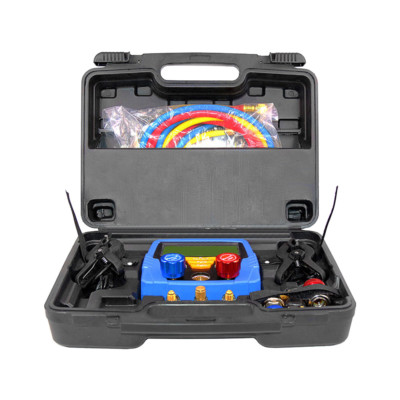 Digital Refrigerant Pressure Gauge Manometer Tester Kit for R12 R13 R14 ...