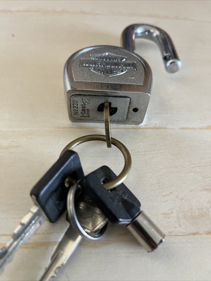 Vintage Harley Davidson Limited Edition Padlock Master Lock #220 with ...