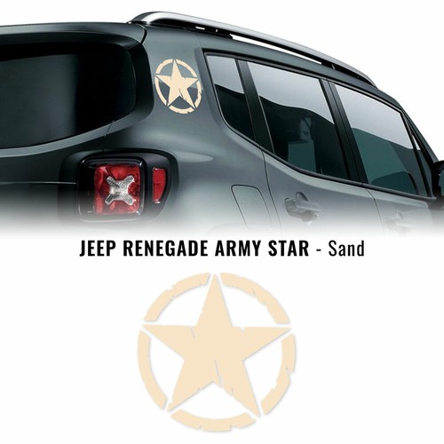 Stickers Star Army Military for Jeep Renegade, Diam 20 CM, Sand, 2 ...