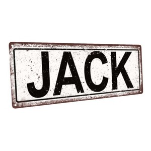 Jack Metal Sign; Wall Decor for Kids Room or Nursery | eBay