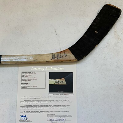 Mark Recchi Signed 1992 Game Used Canadian Hockey Stick JSA COA | eBay