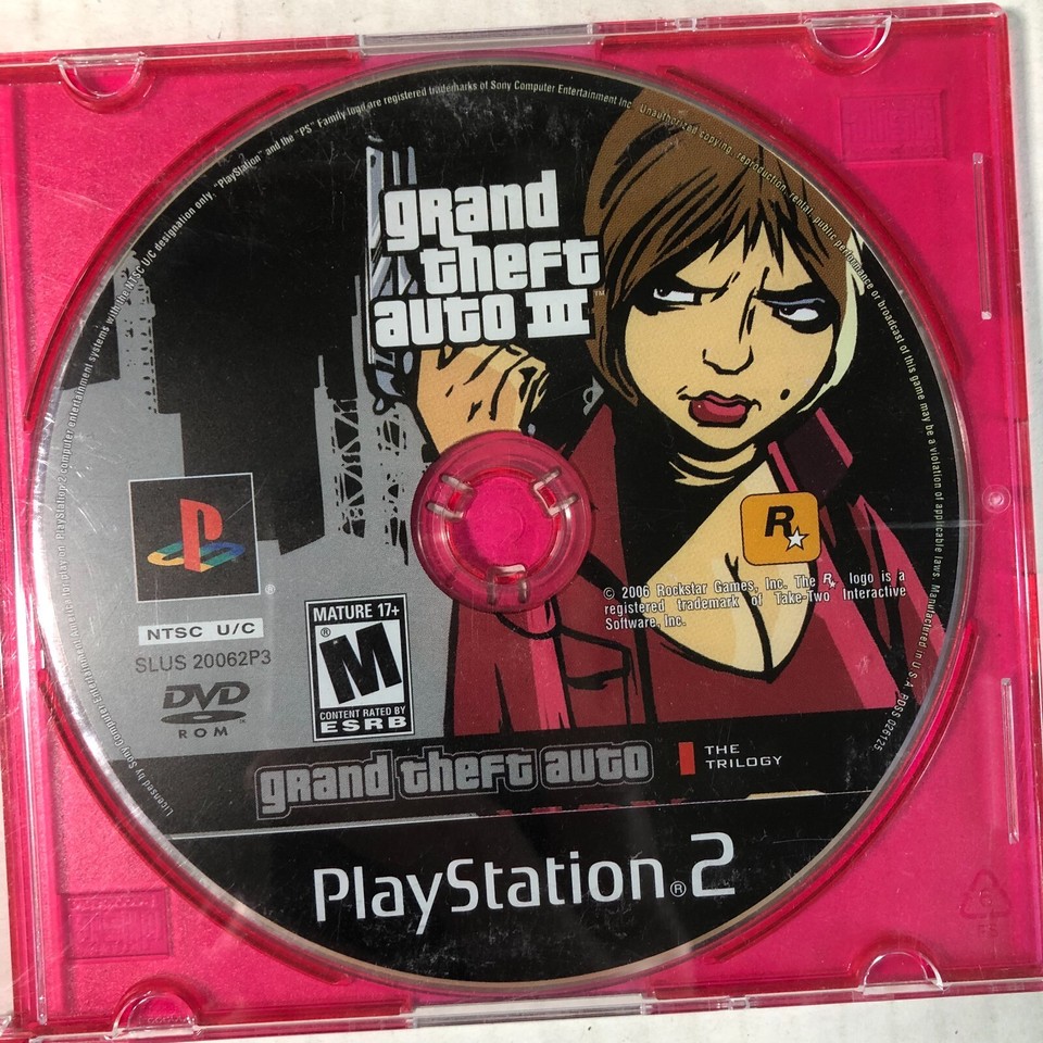 Grand Theft Auto GTA San Andreas PS2 With Manual & GTA 3 Disc Only LOT ...