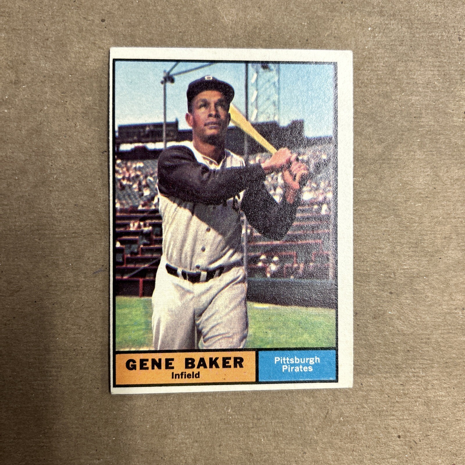 1961 Topps Baseball Gene Baker Pittsburgh Pirates Card #339 | eBay