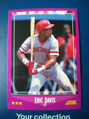 1988 Score Baseball Eric Davis #10 Cincinnati Reds | eBay
