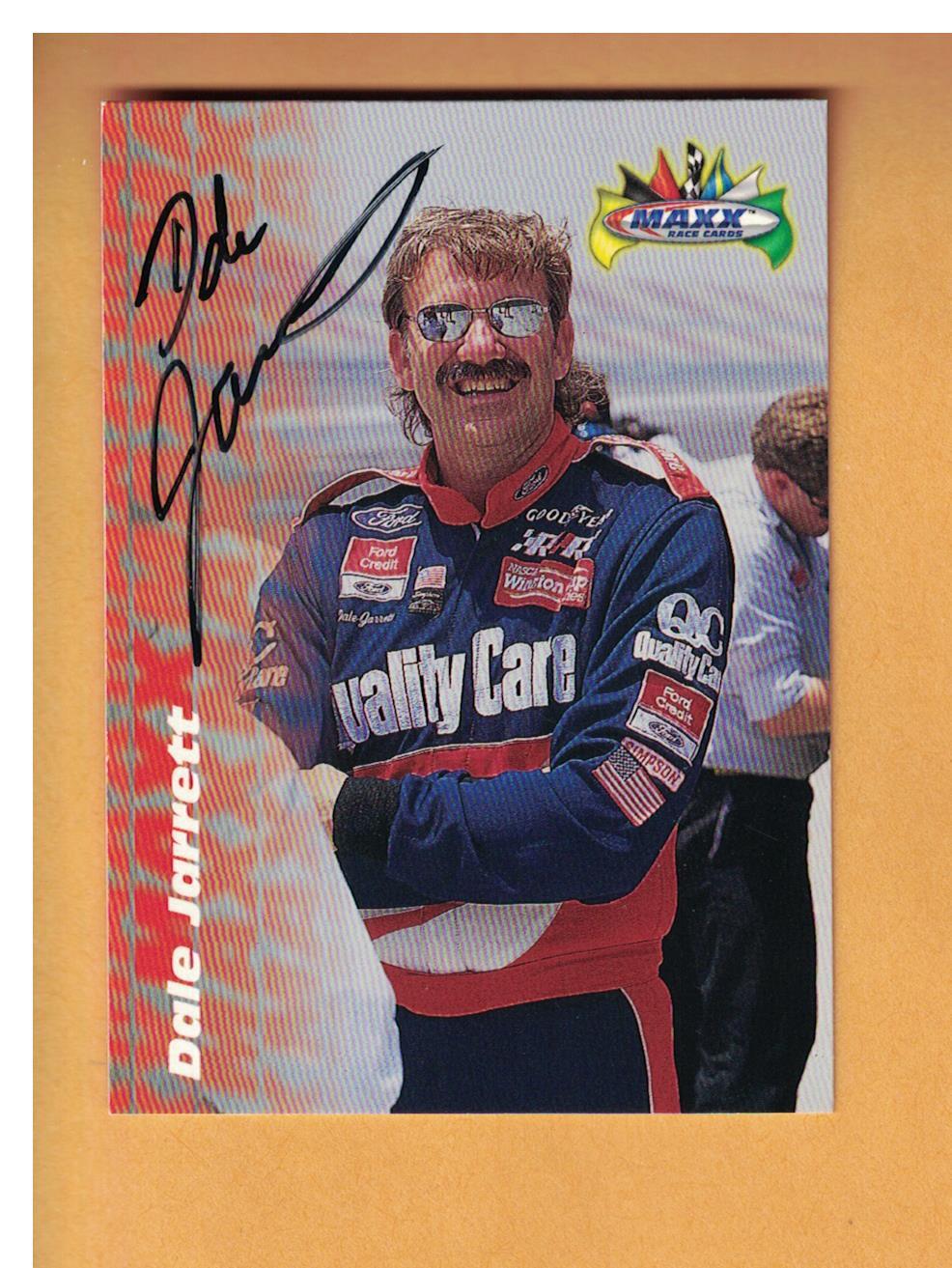 Dale Jarrett AUTOGRAPHED 1997 MAXX VINTAGE RACING CARD SIGNED NASCAR | eBay