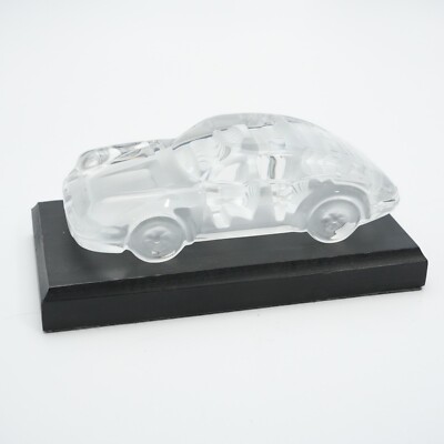 VINTAGE MAGIC CRISTAL Porsche 911 LEAD CRYSTAL PAPERWEIGHT WEST GERMANY ...