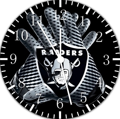 Oakland Raiders Frameless Borderless Wall Clock Nice For Gifts or Decor ...