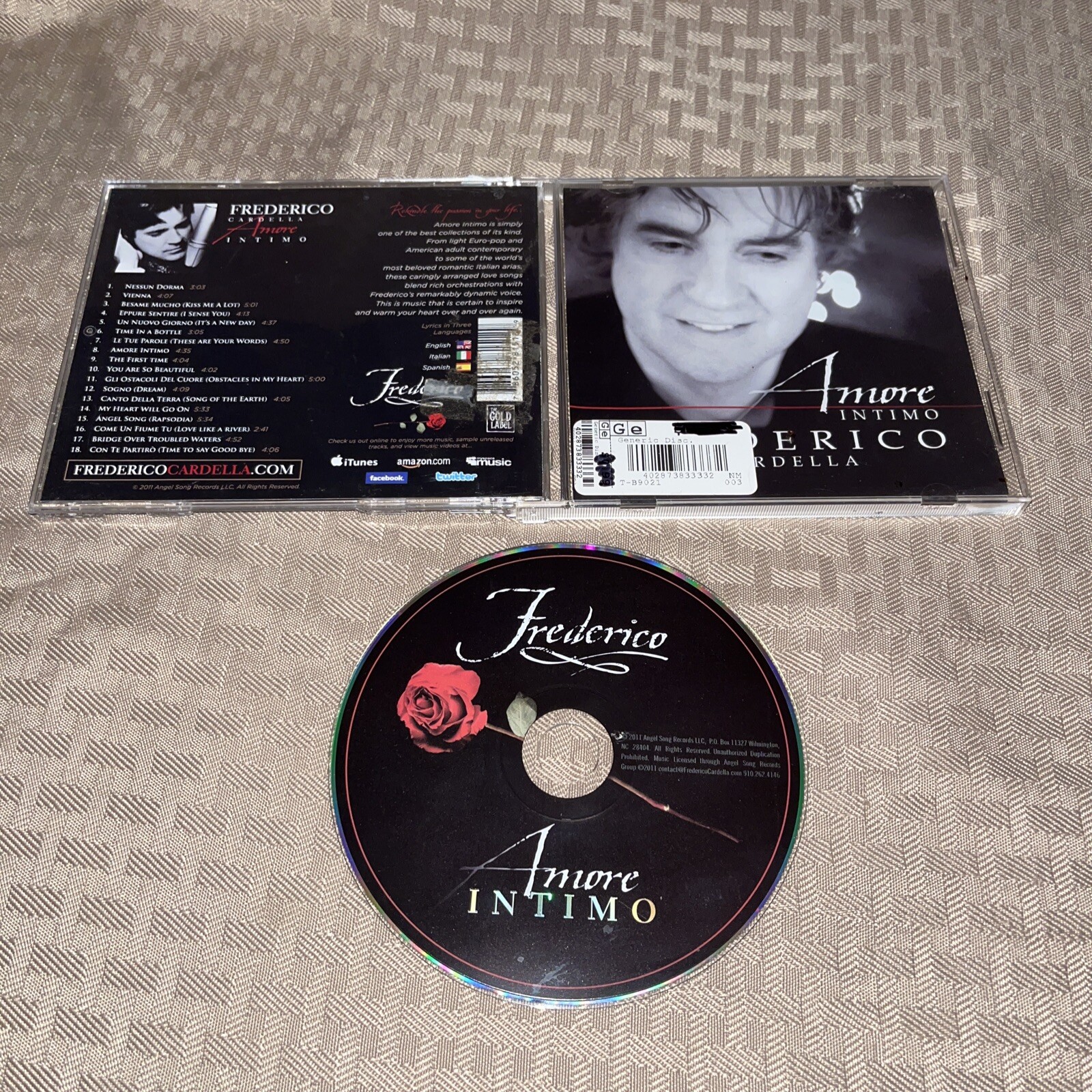 AMORE INTIMO by Frederico Cardella CD 2011 Guaranteed 793573801937| eBay